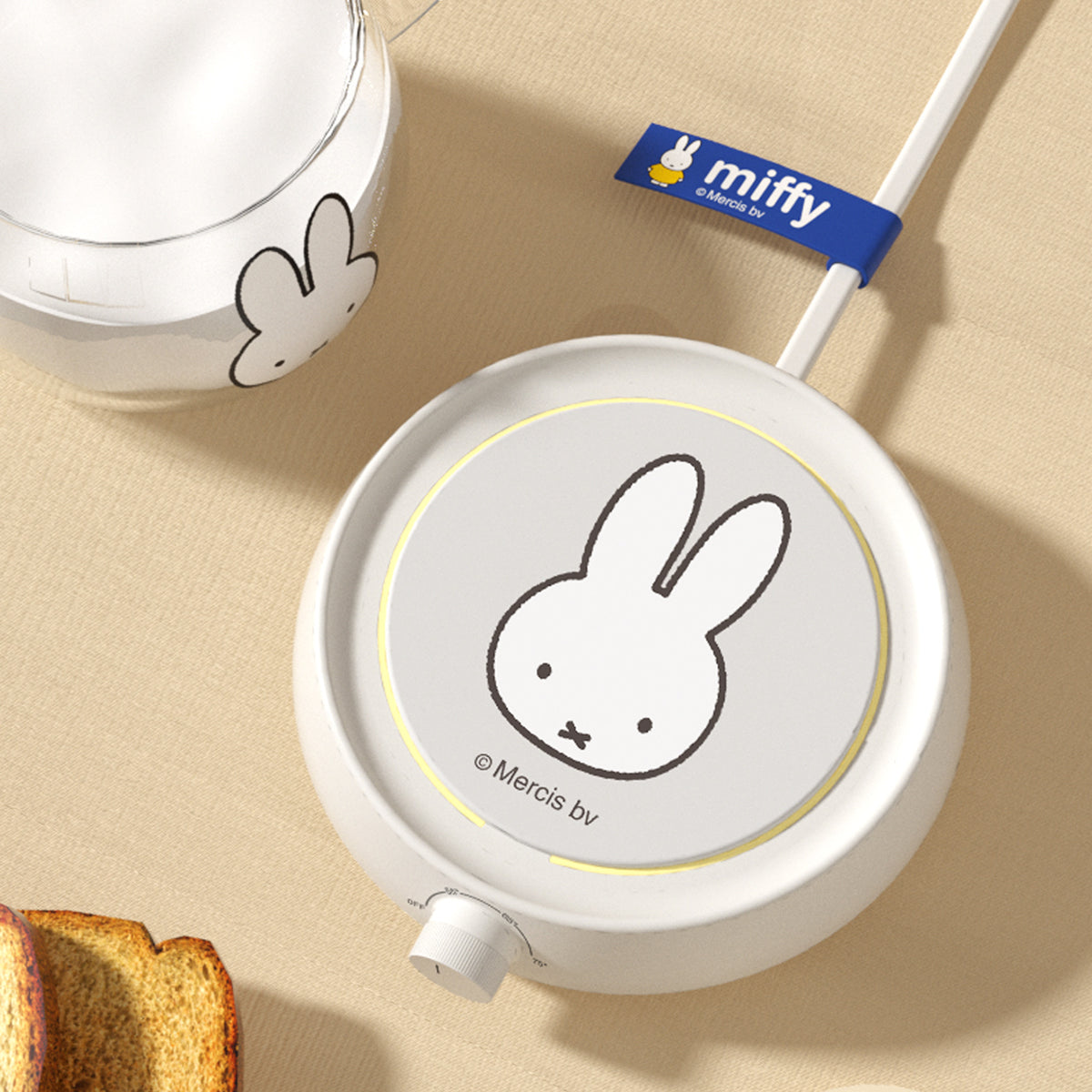 MIPOW x Miffy Electric Coffee Mug Warmer 3 level temperature Splash ...