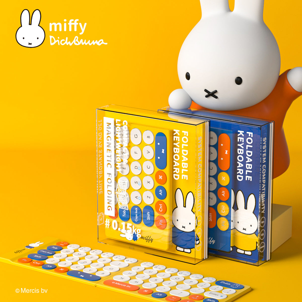 Mipow X Miffy SLIM-FOLD Foldable Wireless Bluetooth Keyboard ...