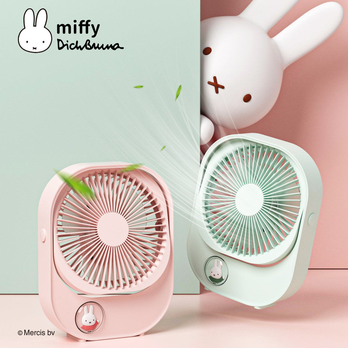 MIFFY USB Rechargeable Desk Fan 3 Speeds Portable Desktop Table Cooling ...
