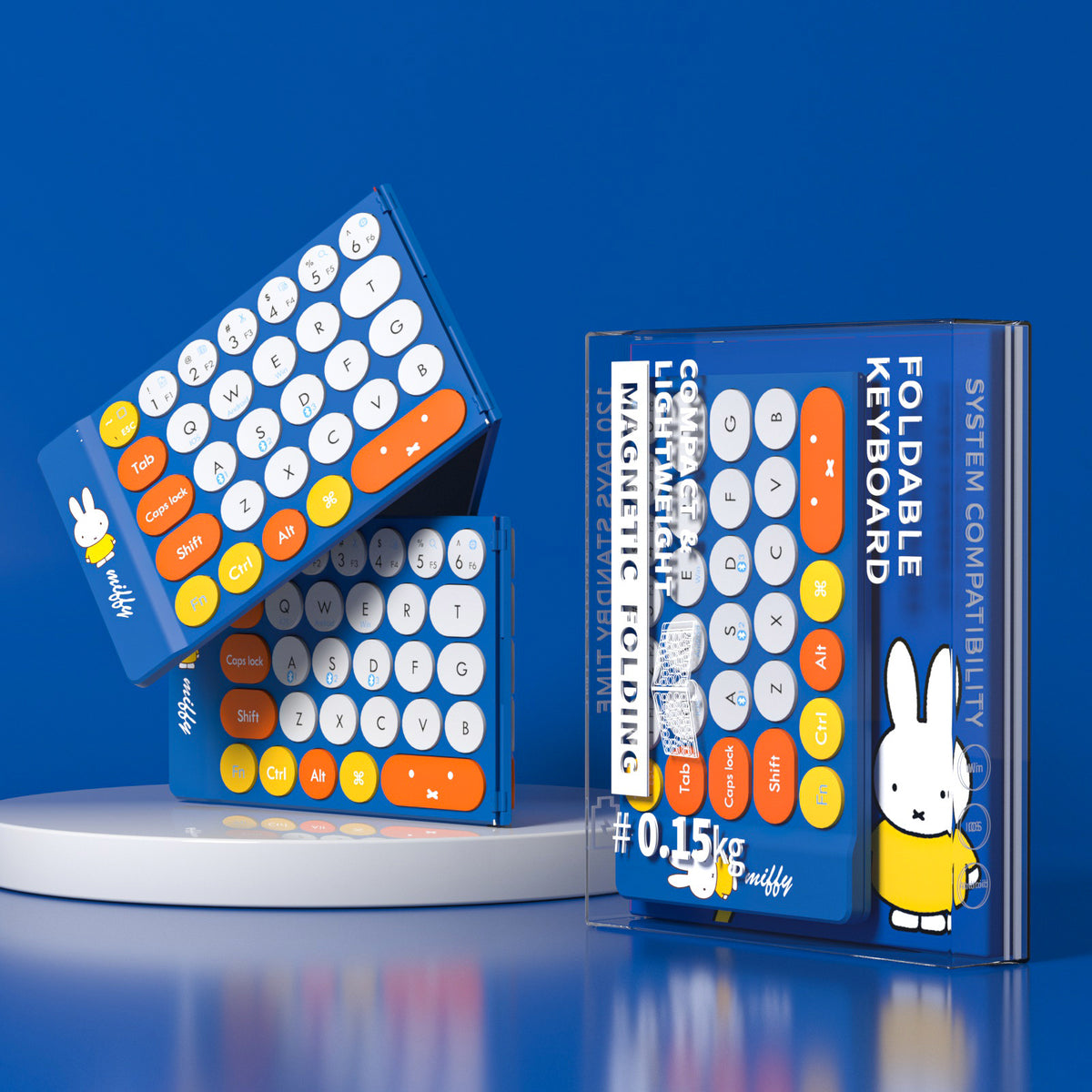 Mipow X Miffy SLIM-FOLD Foldable Wireless Bluetooth Keyboard ...