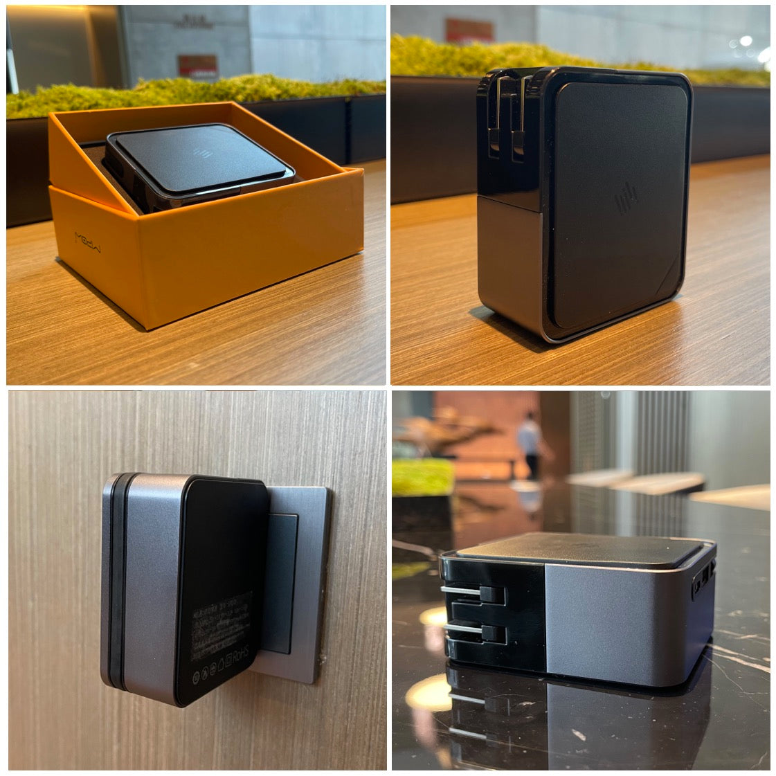 MIPOW 20W Power Cube PRO 10000mAh Capacity, AC Wall Plug, Built in ...