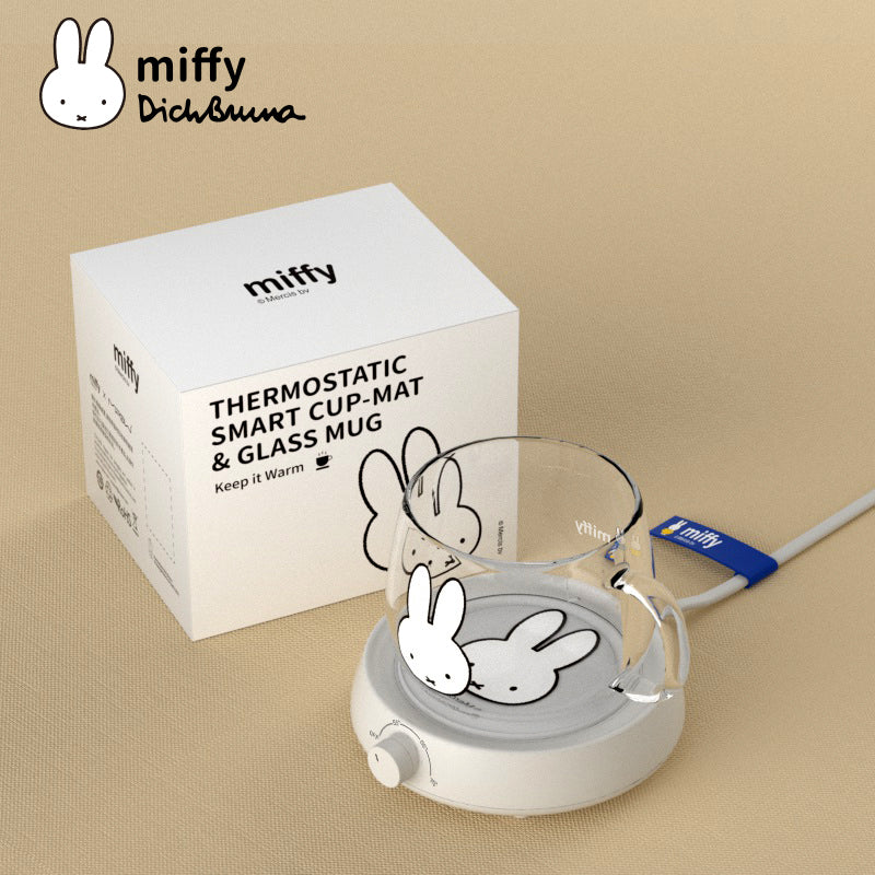 MIPOW x Miffy Electric Coffee Mug Warmer 3 level temperature Splash ...